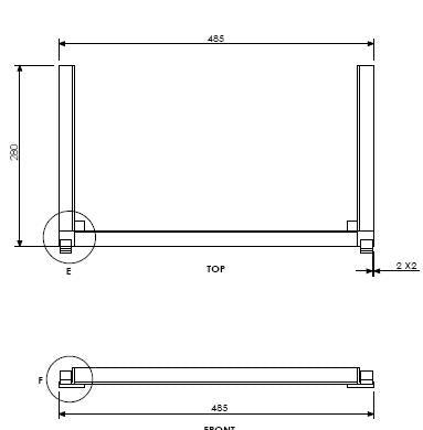MASPORT BRICK RETAINER - 485 X 280MM - N201-042